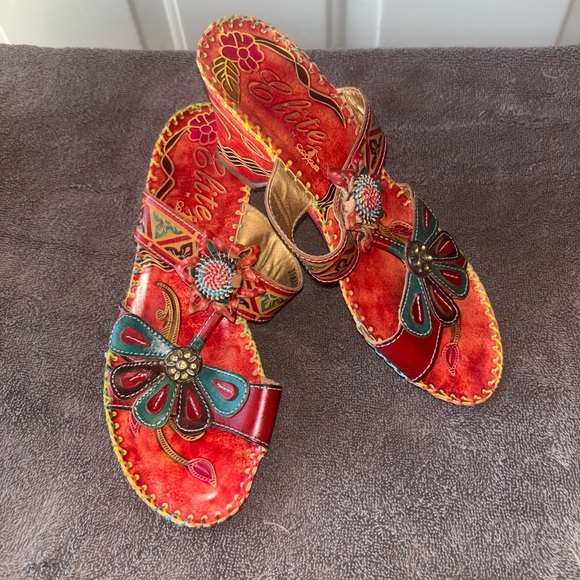 Corkys | Shoes | Elite By Corkys Jamaican Leather Wedge Sandals Size 7 ...